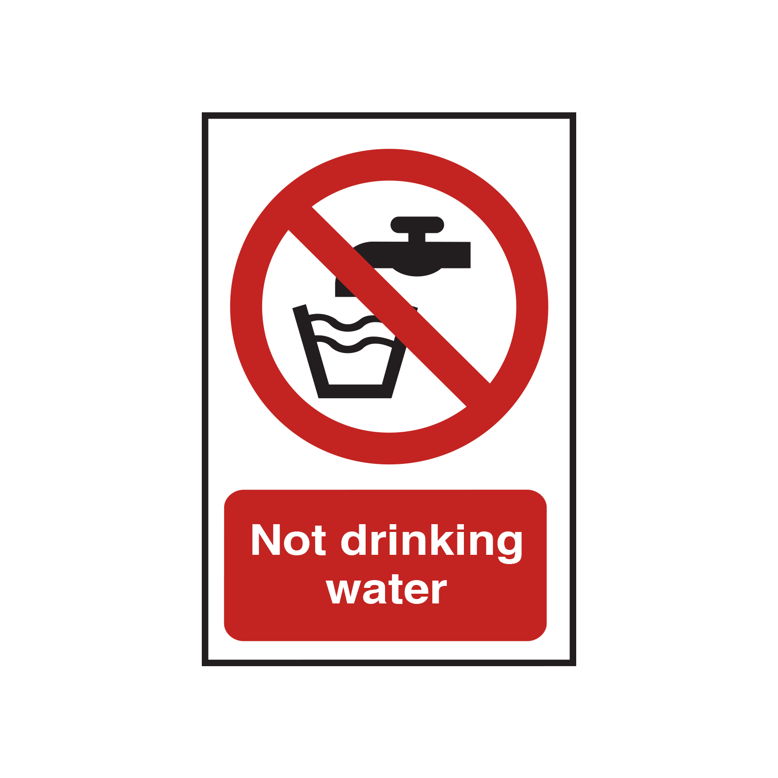 Not Drinking Water Notice