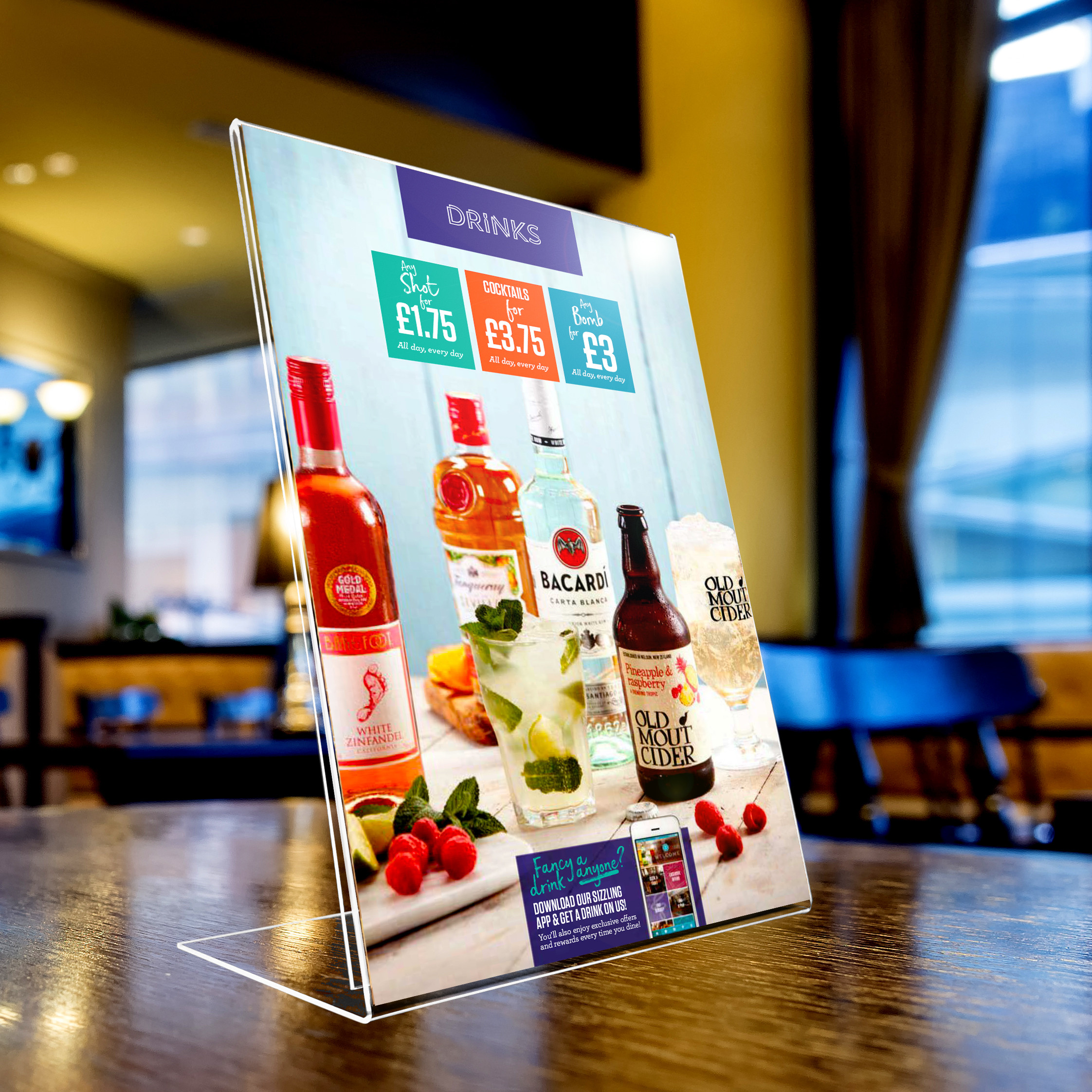 Poster Display | Christmas Counter Top Single Sided Poster Holder ...